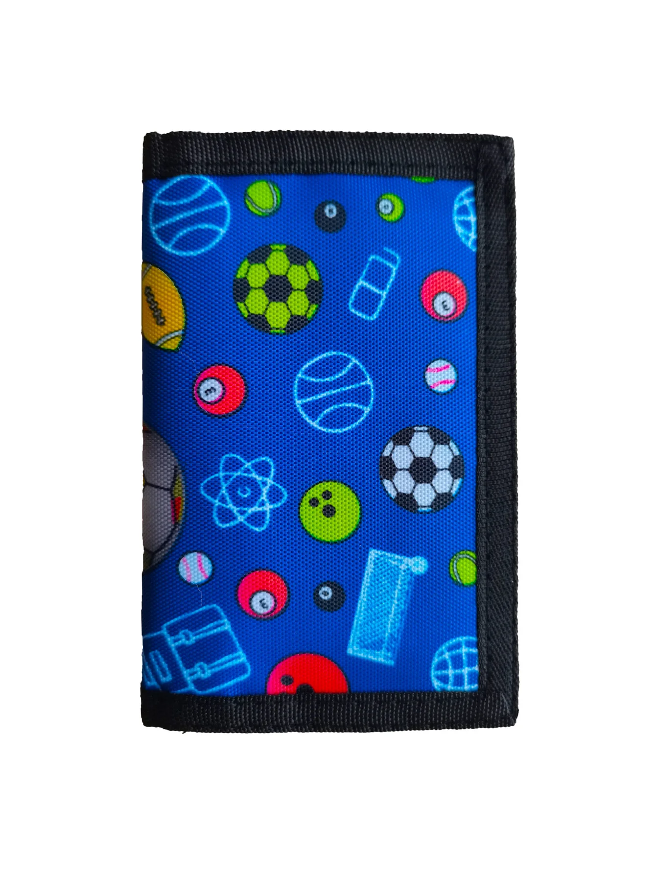 Football Basketball Boys Wallet for Kids Ages 9-14,Fire Soccer Trifold ...