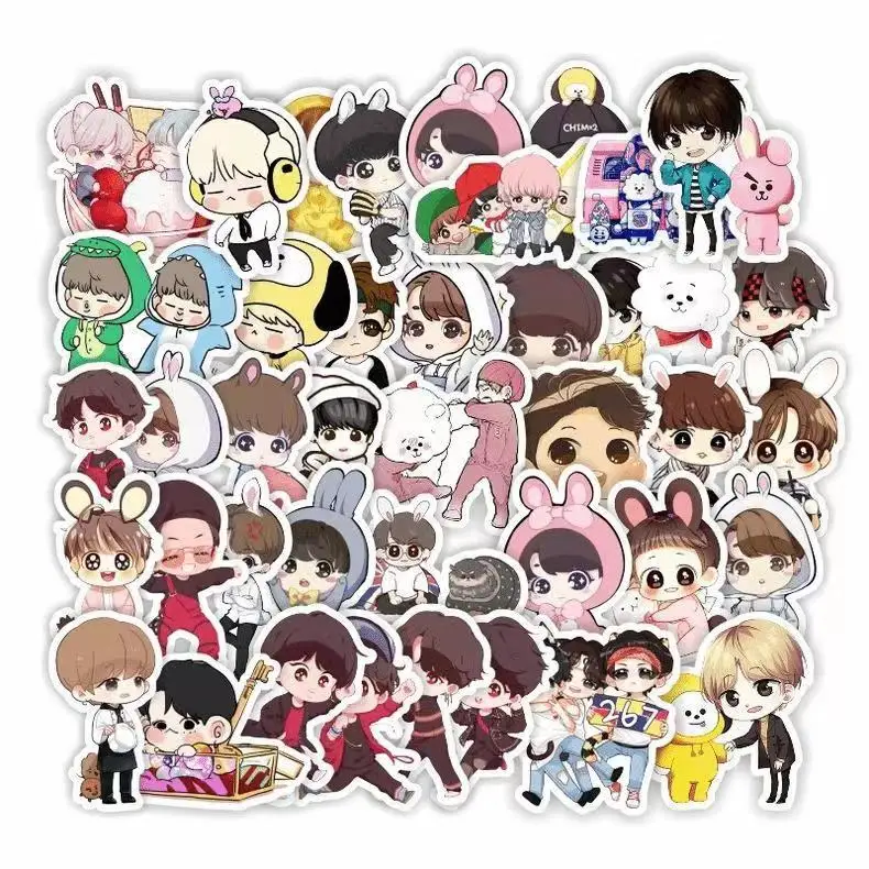 40pcs-pack-Comics-star-Stickers-cute-boys-Scrapbooking-Hand-account ...