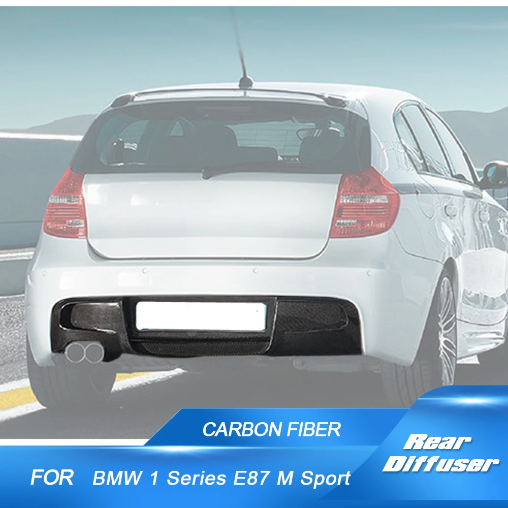 Carbon Fiber Car Rear Bumper Diffuser Lip for BMW 1 Series E87 M Tech M ...