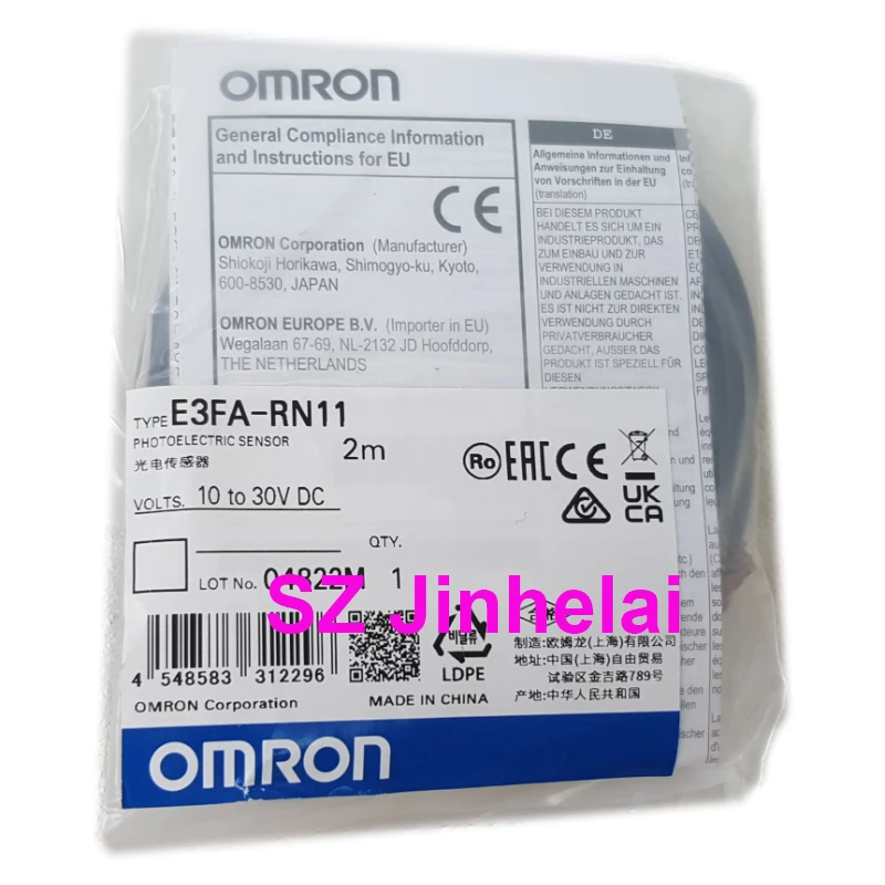 Authentic Original Omron 2M 10 30VDC Photoelectric Switch Sensor Switches NPN E3FA RN11 E3FA ...