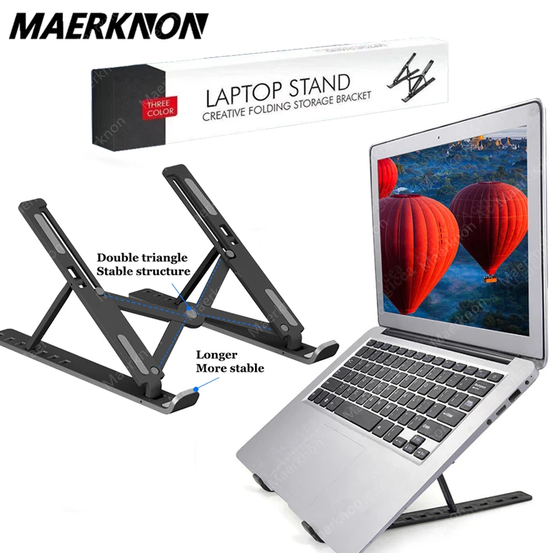Portable Laptop Stand Notebook Stands Adjustable Ergonomic Laptop ...