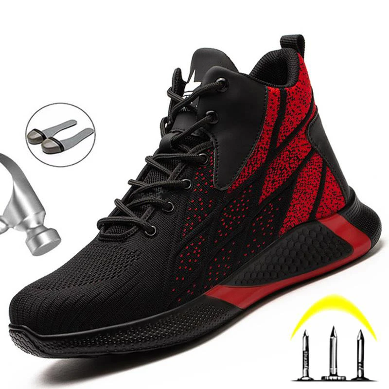 Man-Safety-Boots-High-top-Safety-Shoes-Men-Women-Steel-Toe-Work-Shoes ...