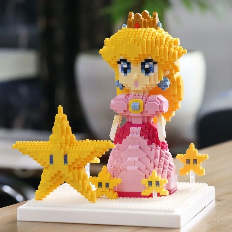 Peach-Princess-1484pcs-Super-Micro-Blocks-Star-Pink-Girl-Mini-DIY ...