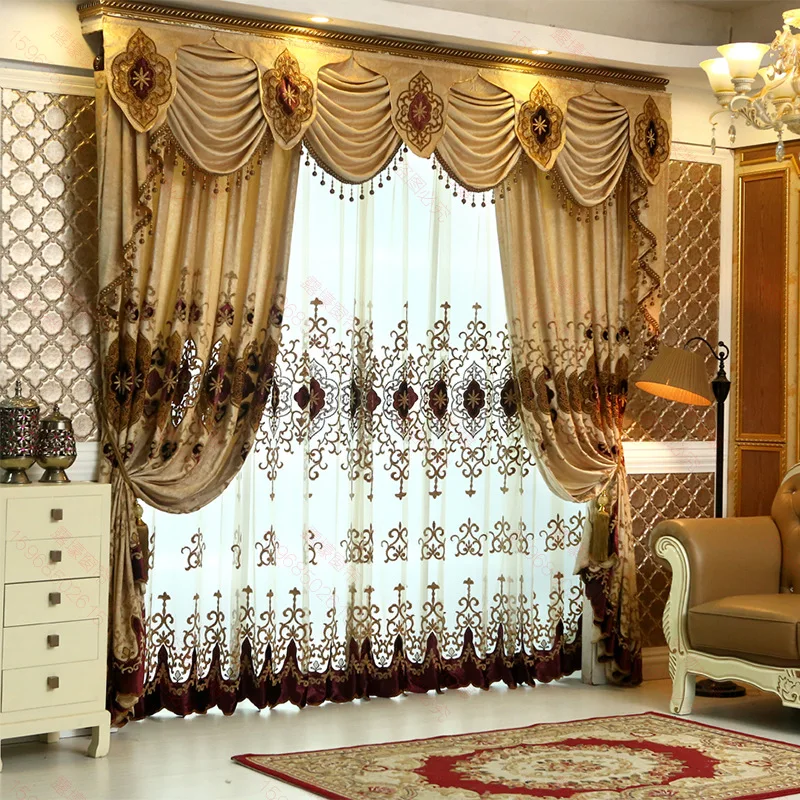 High-end-European-Curtains-Valance-for-Living-Dining-Room-Bedroom ...