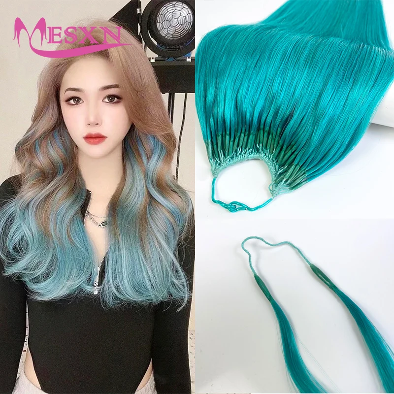 Color Double Stick I Tip Hair Extensions Natural Real Human Fusion Hair ...