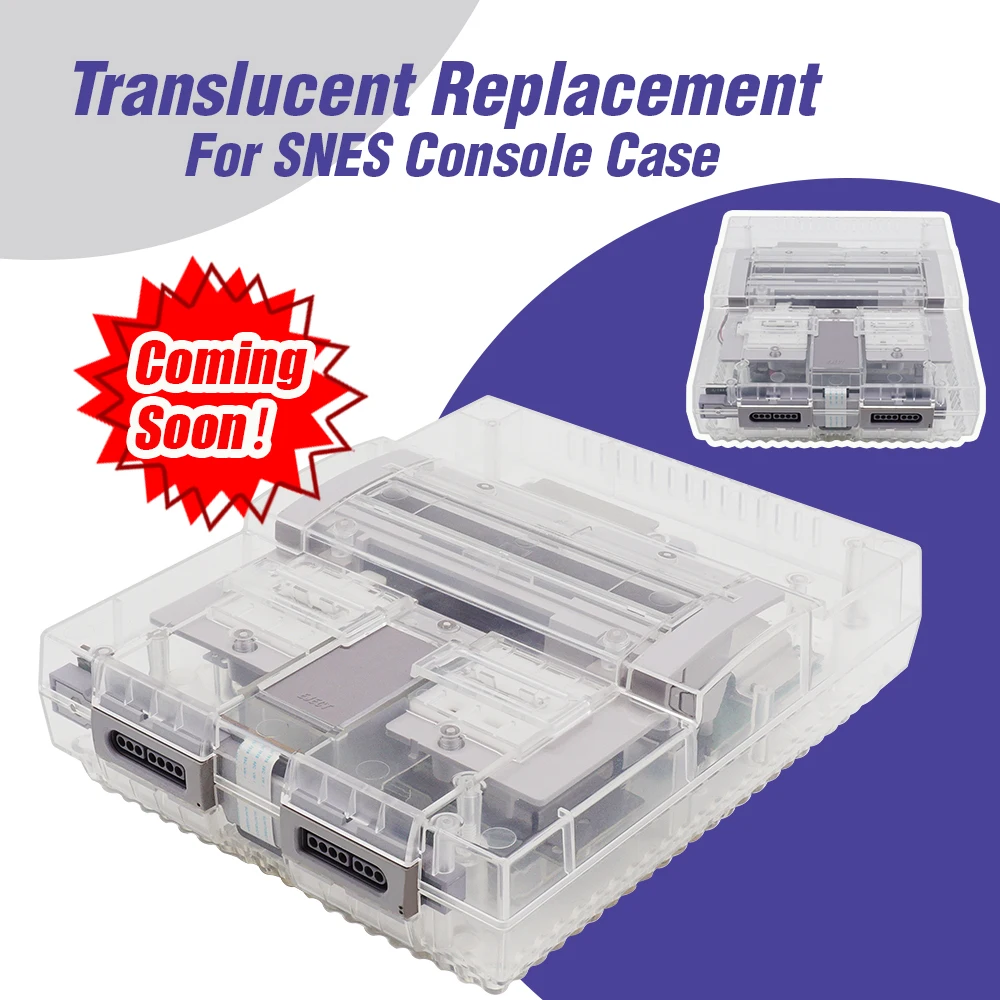 SNES Substituição Shell Caso Transparente para Nintendo SNES SFC EUA ...