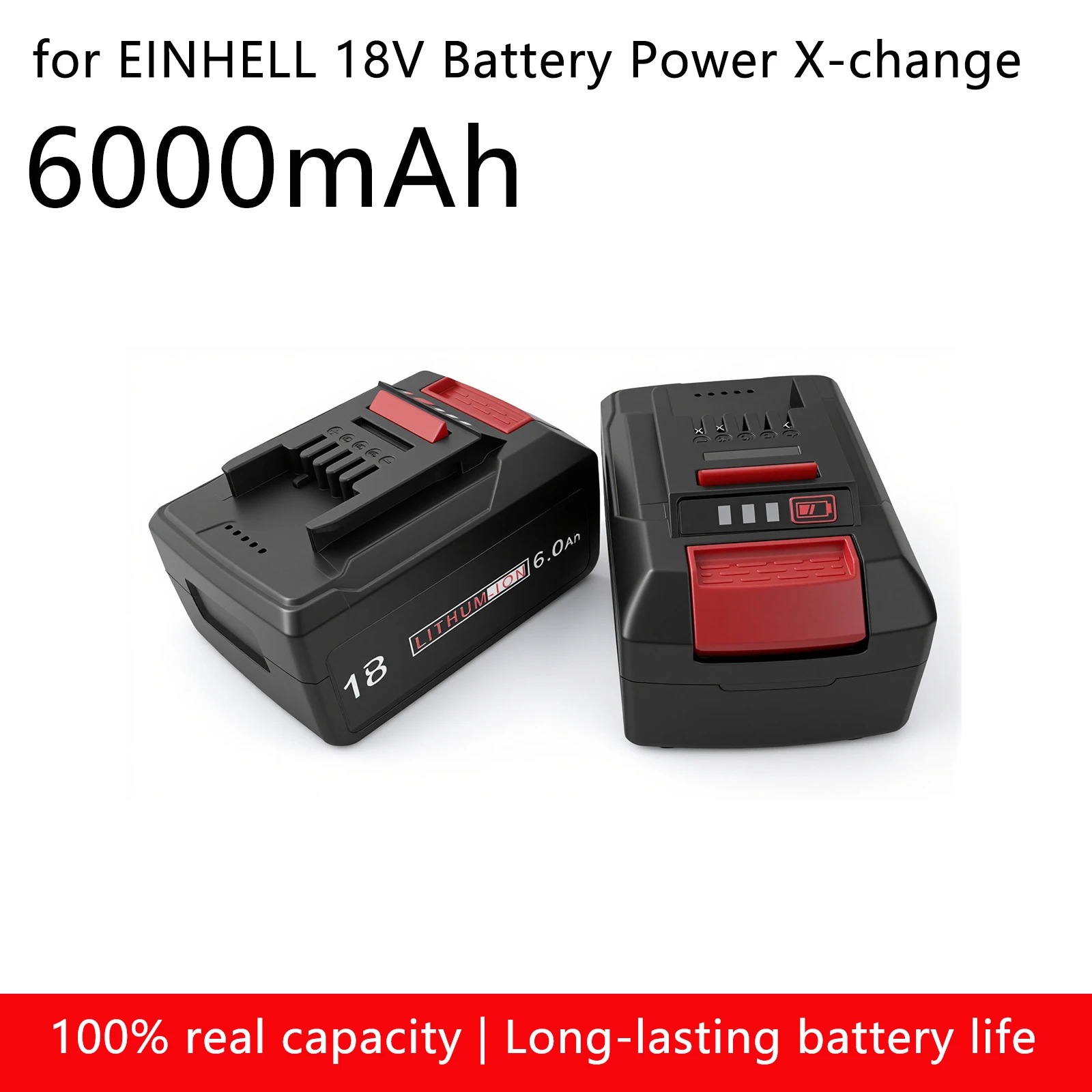 Batterie de remplacement 6000mAh EIN18C2 Li-ion pour EINHELL 18V ...