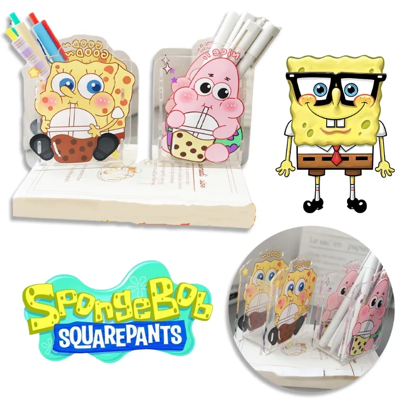 Bob-Esponja-Pen-Holder-para-Estudantes-Organizador-do-Desktop-Pincel-de ...