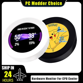 CPU Watercooler Monitor 2.1 Inch IPS Real Time Screen Dynamic Display ...