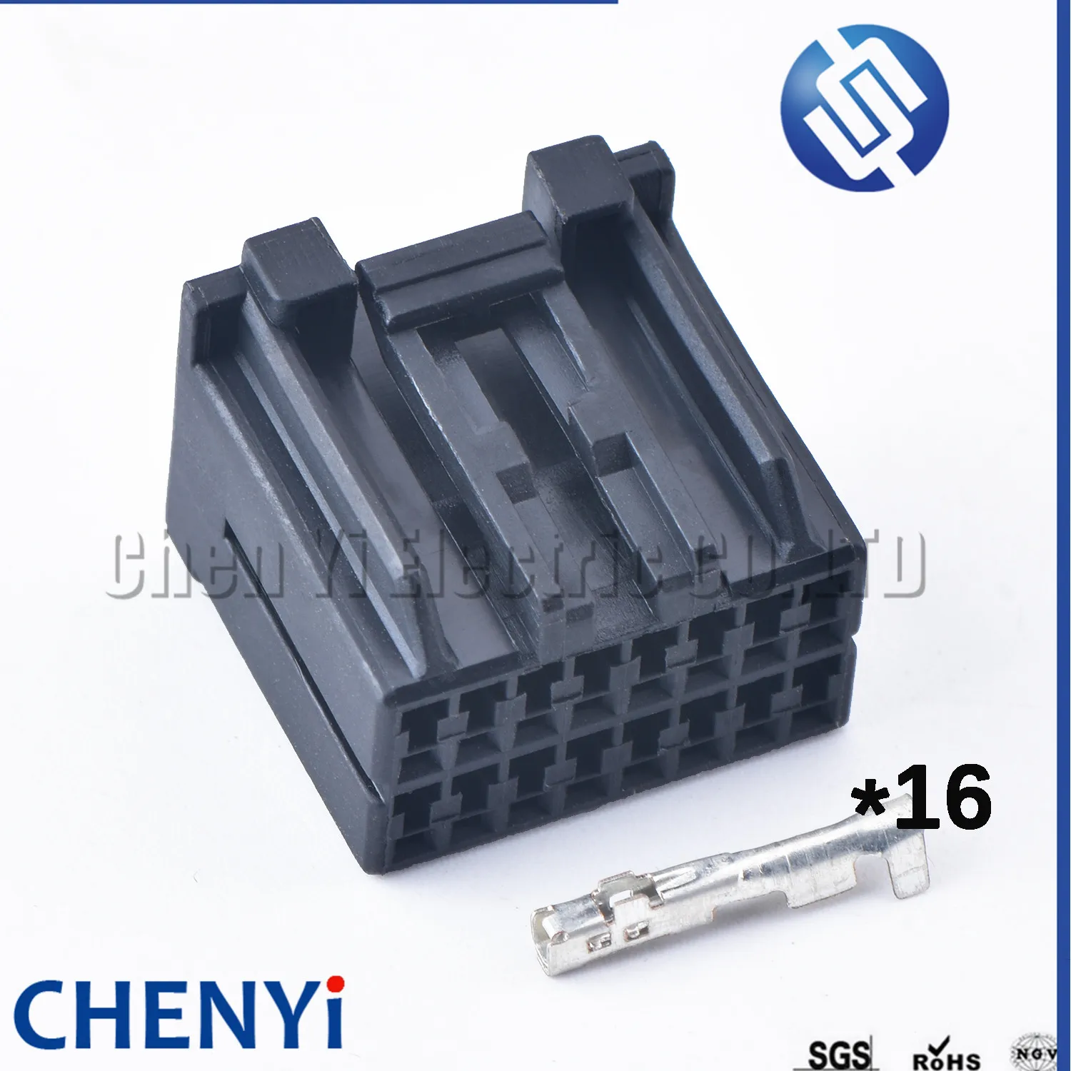 black-16-Pin-way-Automobile-Electric-Wire-Cable-Plug-Car-Female ...