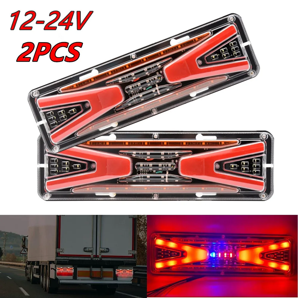 2CS-LED-Flowing-Turn-Signal-Tail-Light-Car-Truck-Trailer-Tail-Lights ...