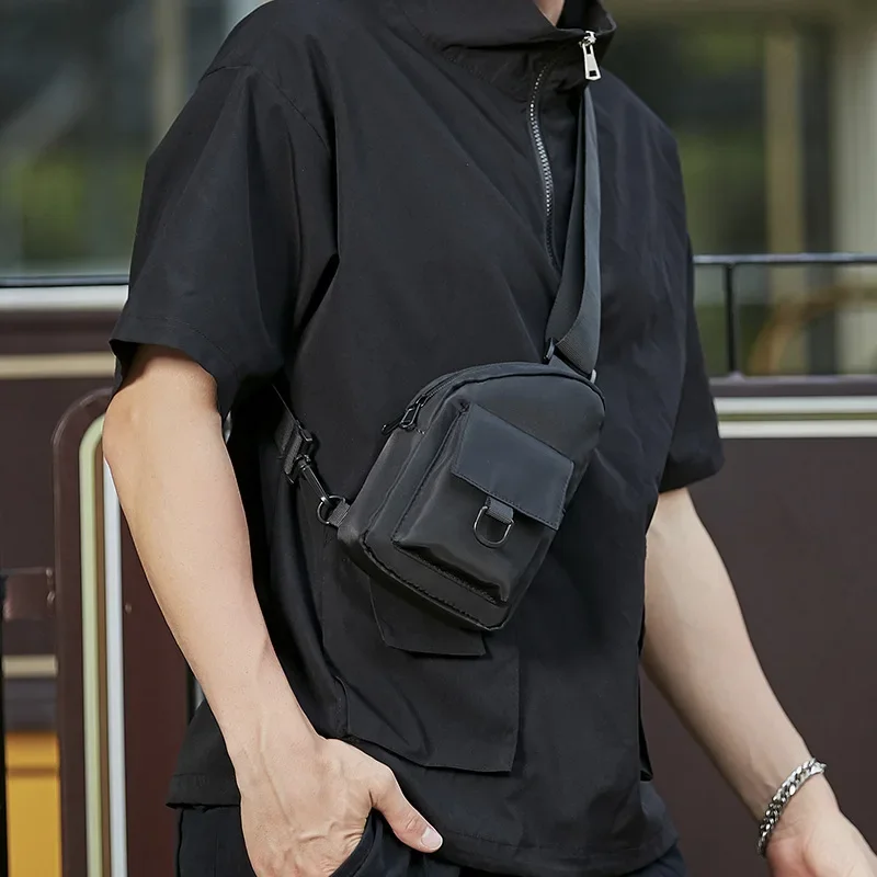 Men's Multi-functional Casual Crossbody & Chest Bag, Japanese-style ...