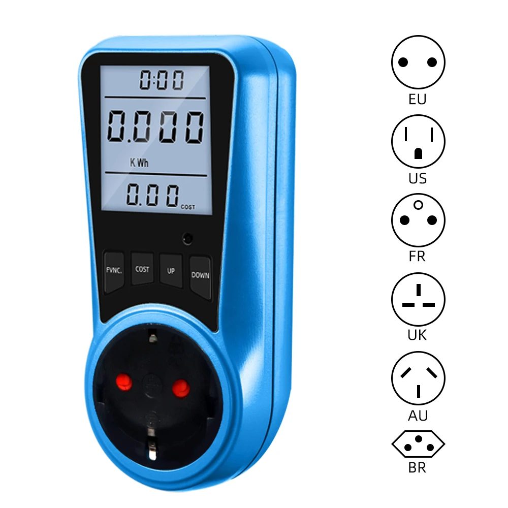 Ac Digital Lcd Backlight Power Meter Wattmeter Watt Energy Meter ...