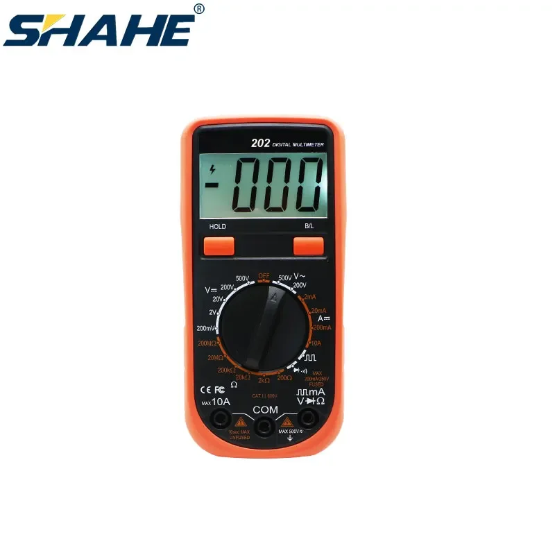 VC202-LCD-Digital-Multimeter-2000-Counts-AC-DC-Voltage-Diode-Current ...