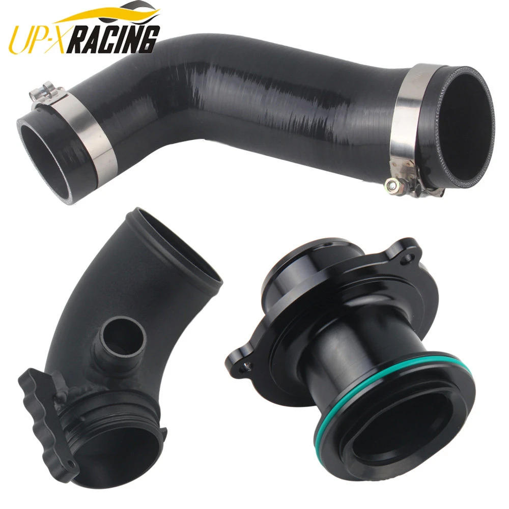 Free Shipping Turbo Inlet Elbow Muffler Delete With Silicone Intake ...