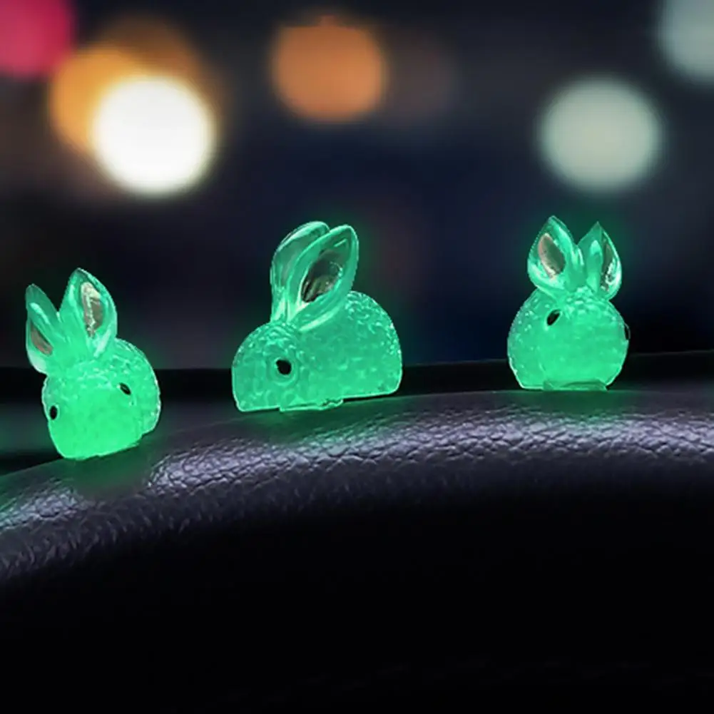 Mini-Resin-Rabbit-Mini-Animal-Figurines-Rabbit-Glow-In-The-Dark-Car ...