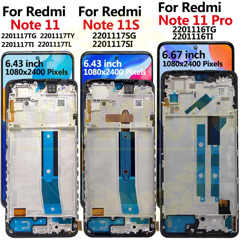 Incell For Xiaomi Redmi Note 11 Pro Lcd With Touch Screen Digitizer For ...