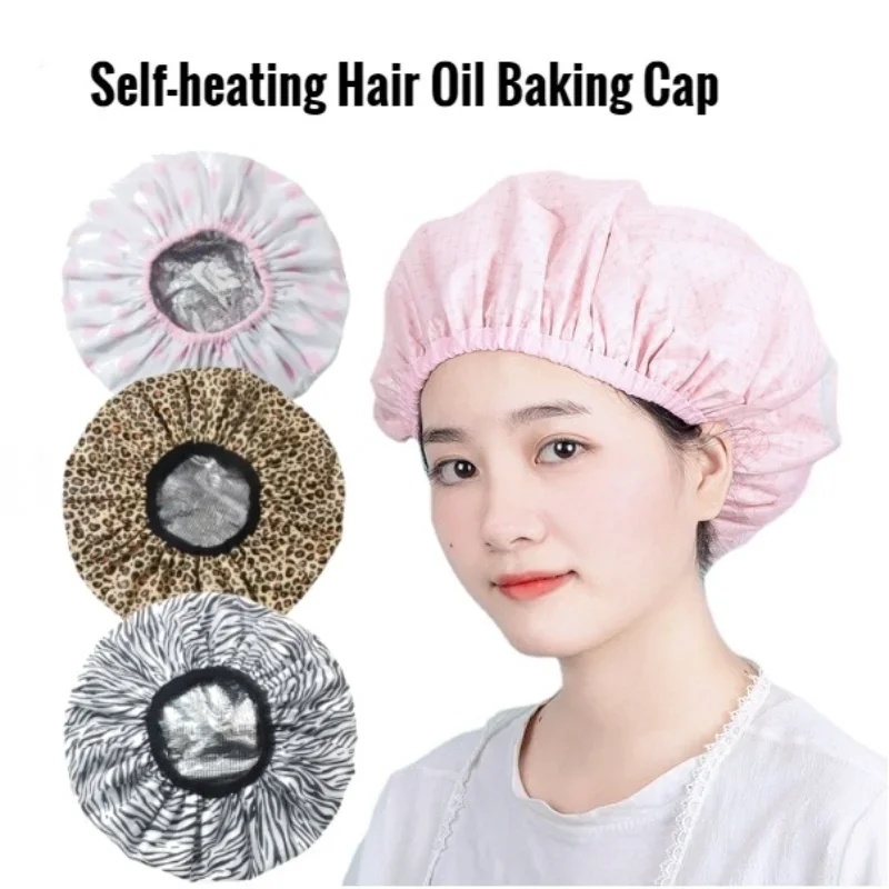 Hair-Oil-Baking-Cap-Self-heating-Tin-Foil-Hat-Thickened-Heating-Steam ...