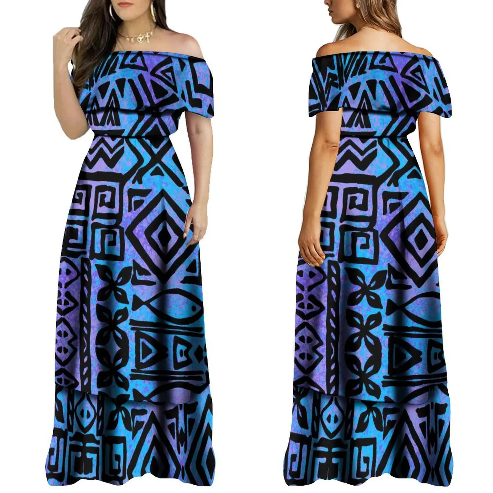 Summer-Customized-Women-s-Dress-Pacific-Art-Island-Vintage-Pattern ...