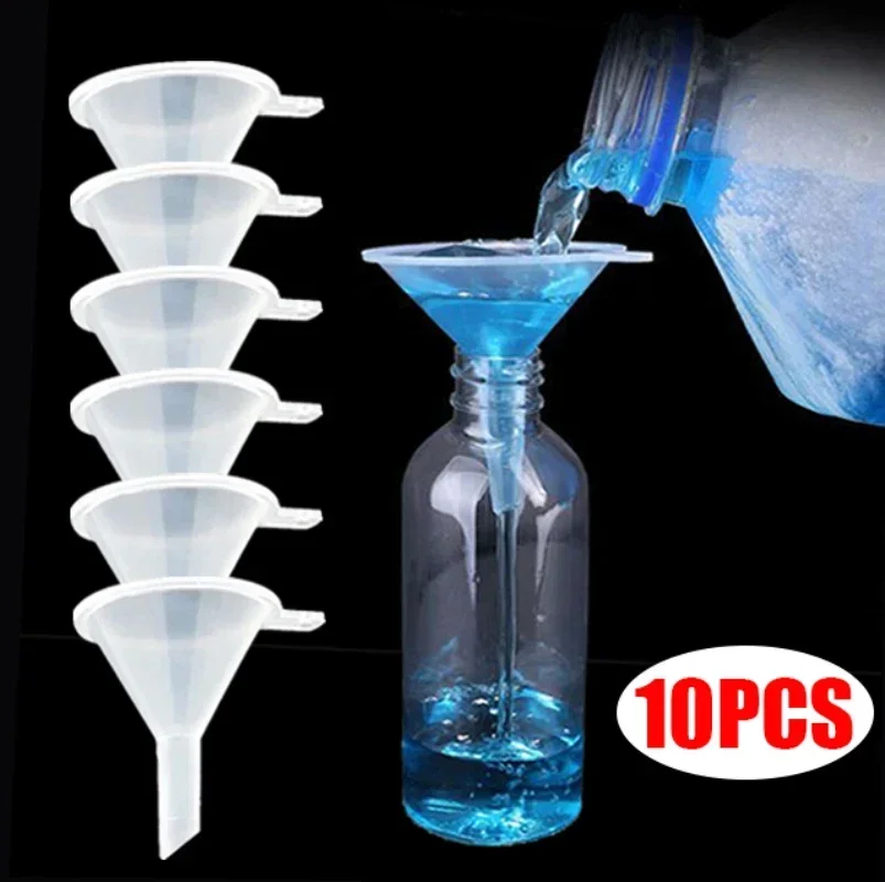 5/10PCS Mini Funnel 3cm Transparent Liquid Oil Funnel Small Mouth ...