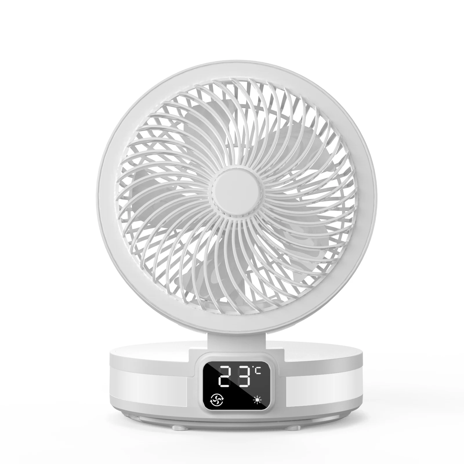Cornmi-Mini-USB-Portable-Fold-Electric-Fan-Smart-Rechargeable ...