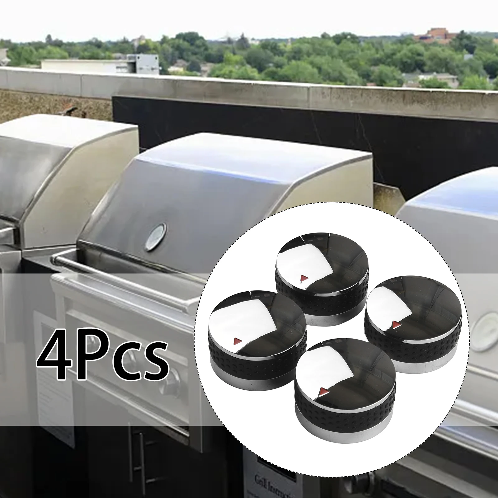 4pcs Grill Control Knob 58mm 50mm Outdoor BBQ Gas Stove Switch Knob ...