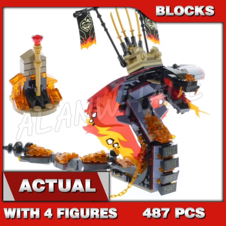 487pcs-Fire-Fang-Snake-Armor-Shield-Destroyer-Scimitar-11329-Building ...