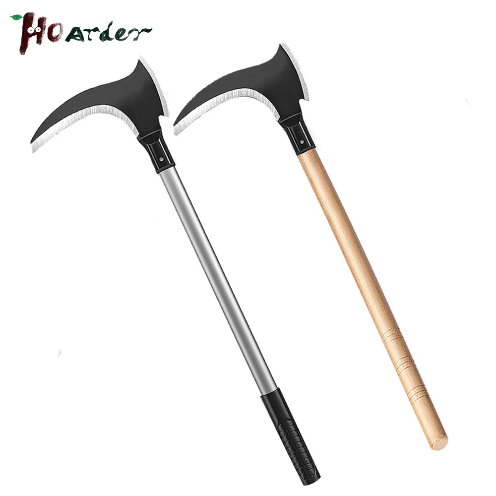 1pcs High Manganese Steel Double Sickle Chopping Scythe Axe Wood ...