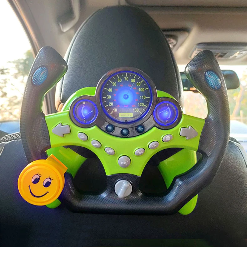 Talkie-walkie,Volant de simulation électrique avec lumière et son pour bébé,jouet musical ...