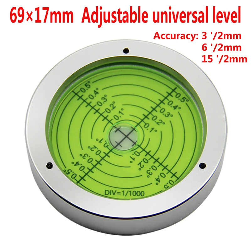 Adjustable-metal-level-69-17mm-high-precision-level-circular-horizontal ...