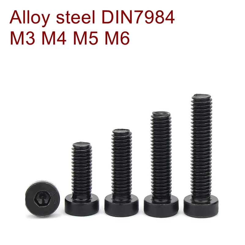 DIN7984-M3-M4-M5-M6-Alloy-Steel-Hex-Socket-Thin-Head-Cap-Screw-Grade-8 ...