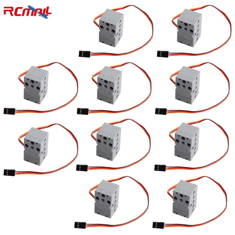RCmall 10PCS 360° 2KG Servo Programmable Mini Geekservo Servo Dual ...