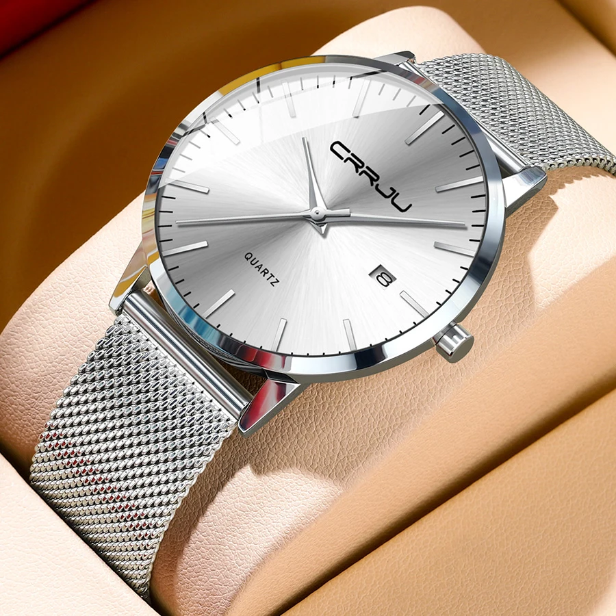 CRRJU-Montres-de-sport-tanches-pour-hommes-horloge-quartz-simple-et ...