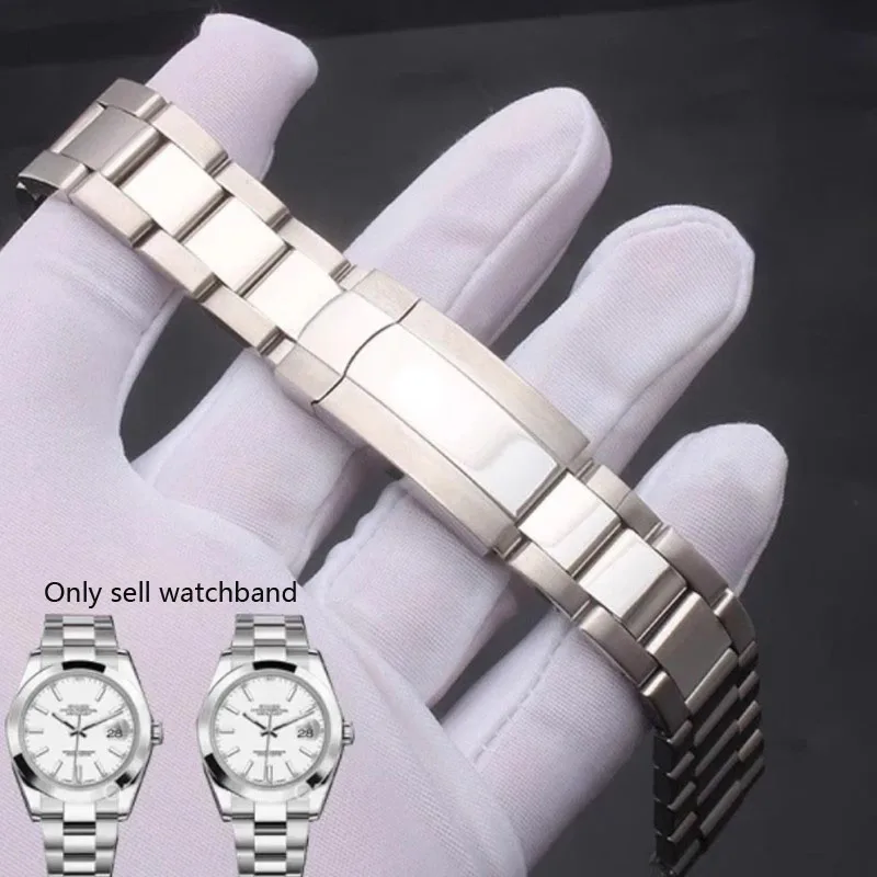 904 Stainless Steel Watch Bracelet For Rolex Oyster Perpetual Datejust ...