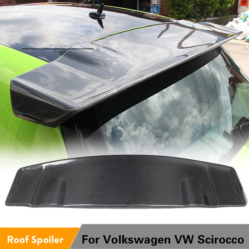 Carbon Fiber / Frp Rear Trunk Roof Lip Wing Window Spoiler For ...