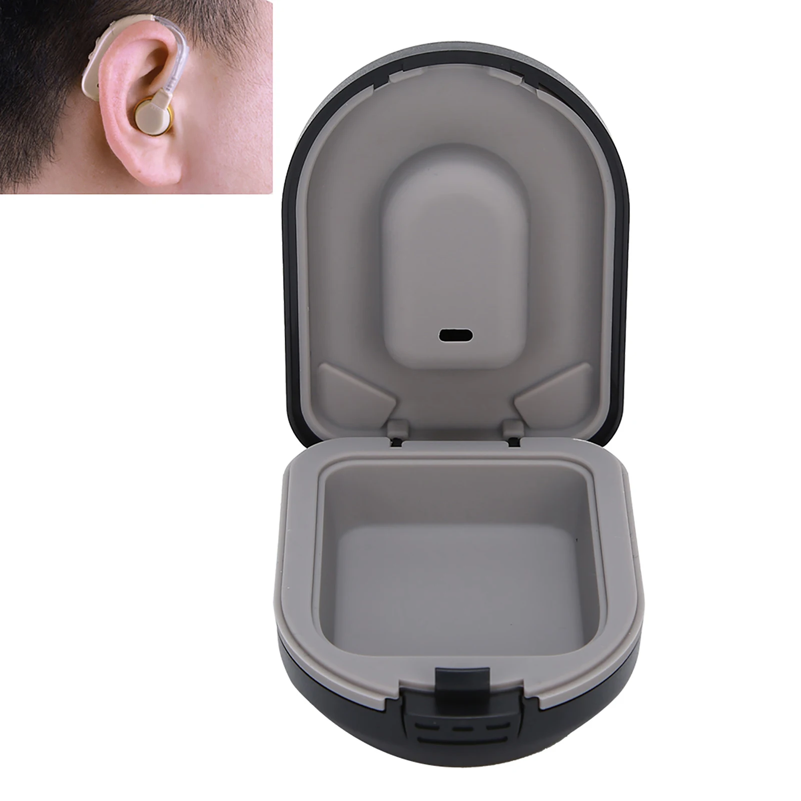 BTE Hearing Aid Case Portable Behind‑the‑Ear Hearing Aid Protective ...