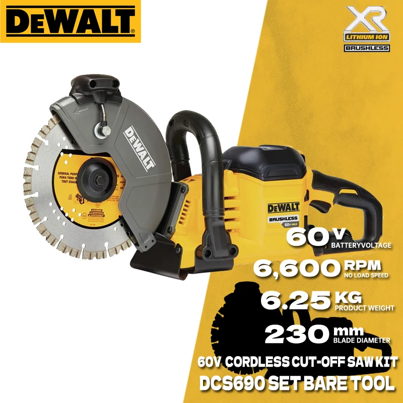 DEWALT-DCS690-60V-MAX-Masonry-Saw-9-in-Brushless-Cordless-Cut-Off-Saw ...