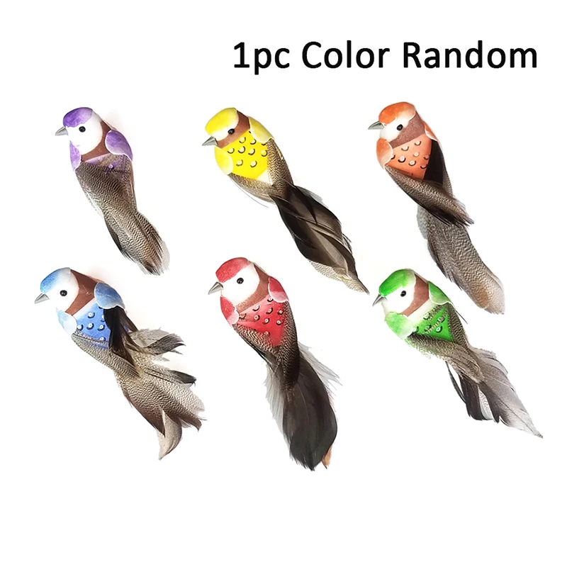 Simulation-Foam-Birds-Artificial-Foam-Feather-Craft-Birds-Micro ...