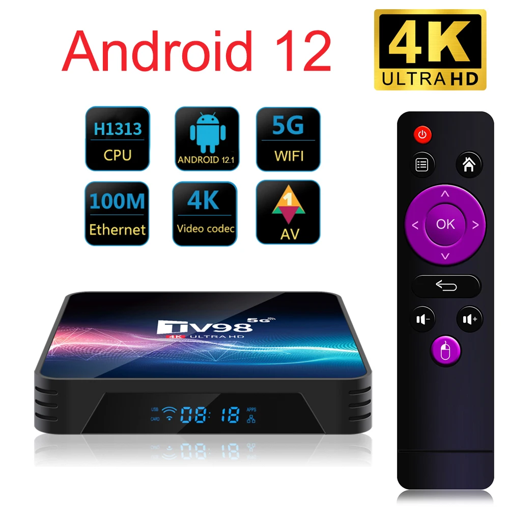 2GB-16GB-Android-12-TV-Box-2024-Allwinner-H313-Quad-Core-4K-2-4G-5G ...