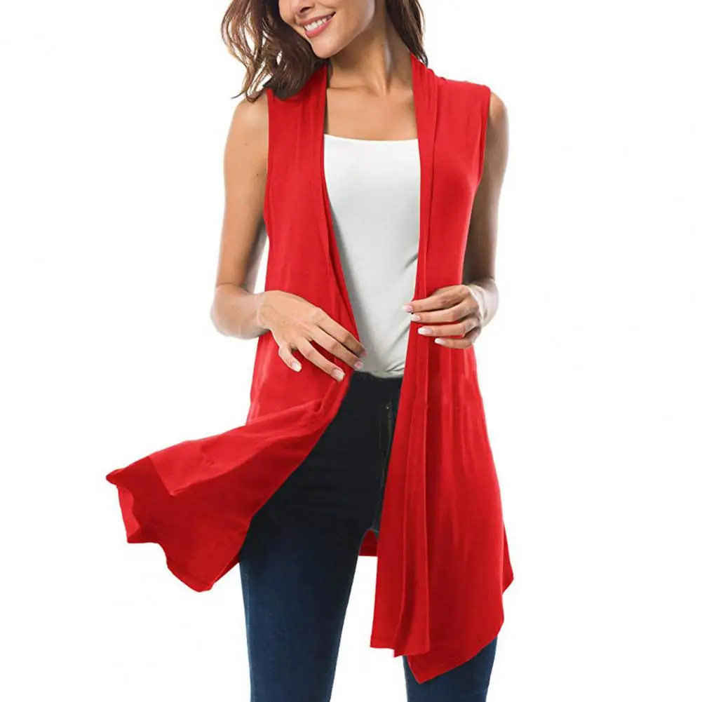 Women-Jackets-Vests-Sleeveless-Cardigan-Vest-Summer-Solid-Open-Front ...