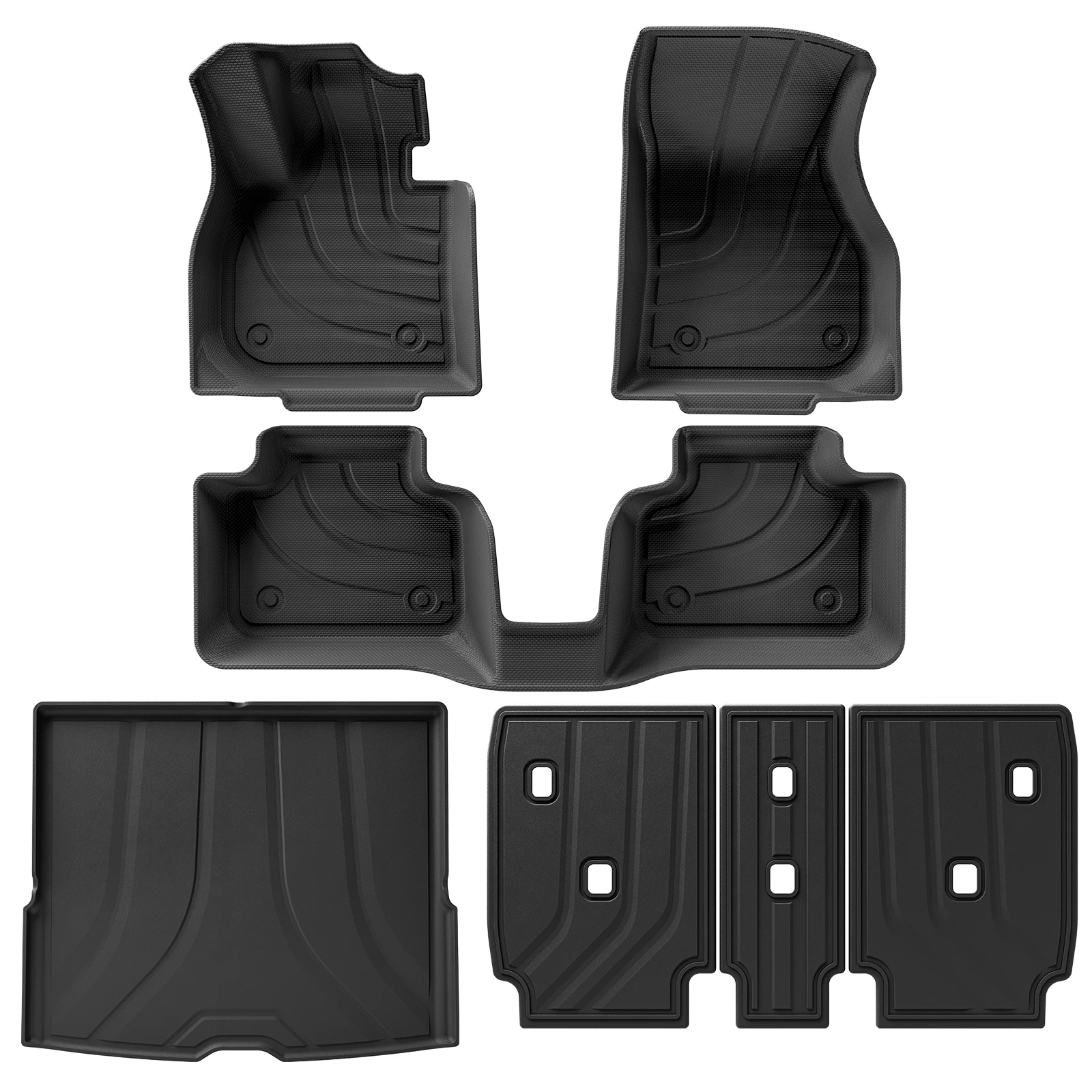 for-BMW-X1-2023-2024-TPE-3D-Car-Floor-Mats-Trunk-Backrest-Pad-Odorless ...