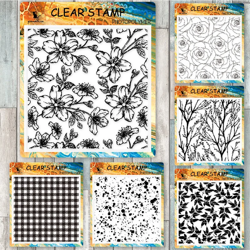 Vintage-background-Transparent-Clear-Silicone-Stamps-DIY-Scrapbooking ...
