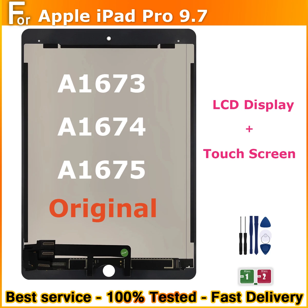 9.7inch For iPad Pro 9.7 A1673 A1674 A1675 LCD Display Touch Screen Assembly Digitizer ...