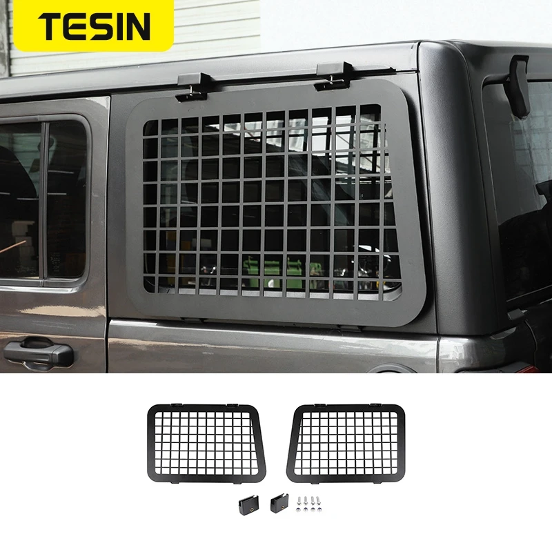 TESIN-Car-Rear-Door-Window-Glass-Armor-Protective-Decoration-Frames ...