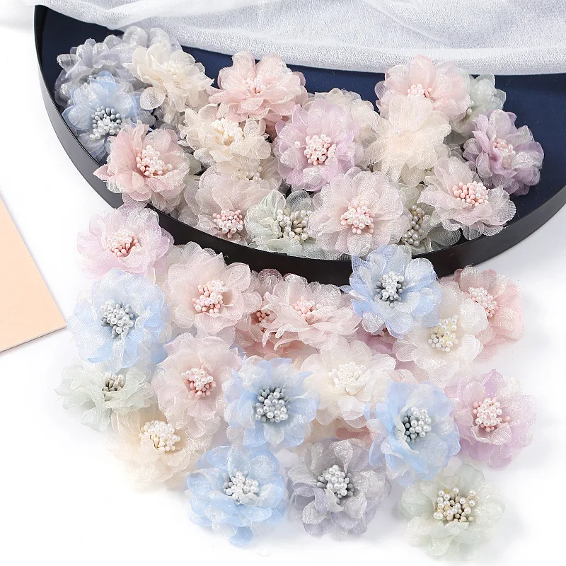 10-20-50-Pcs-Set-Fabric-Flowers-Simulation-Flower-Head-Decoration ...