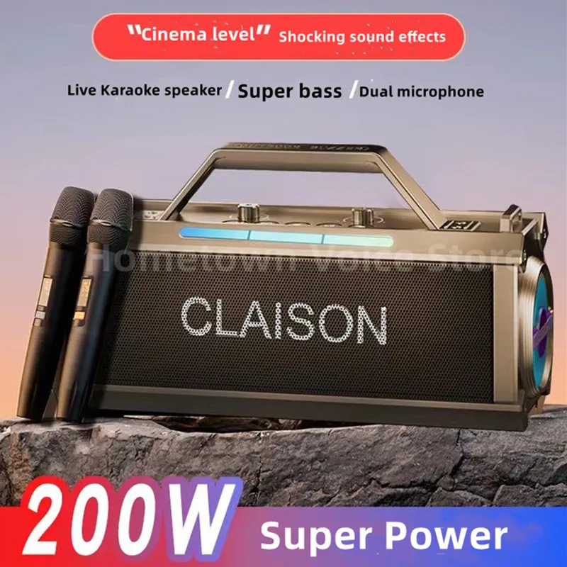200W-High-power-Karaoke-Bluetooth-Speaker-360-Stereo-Surround-Subwoofer ...