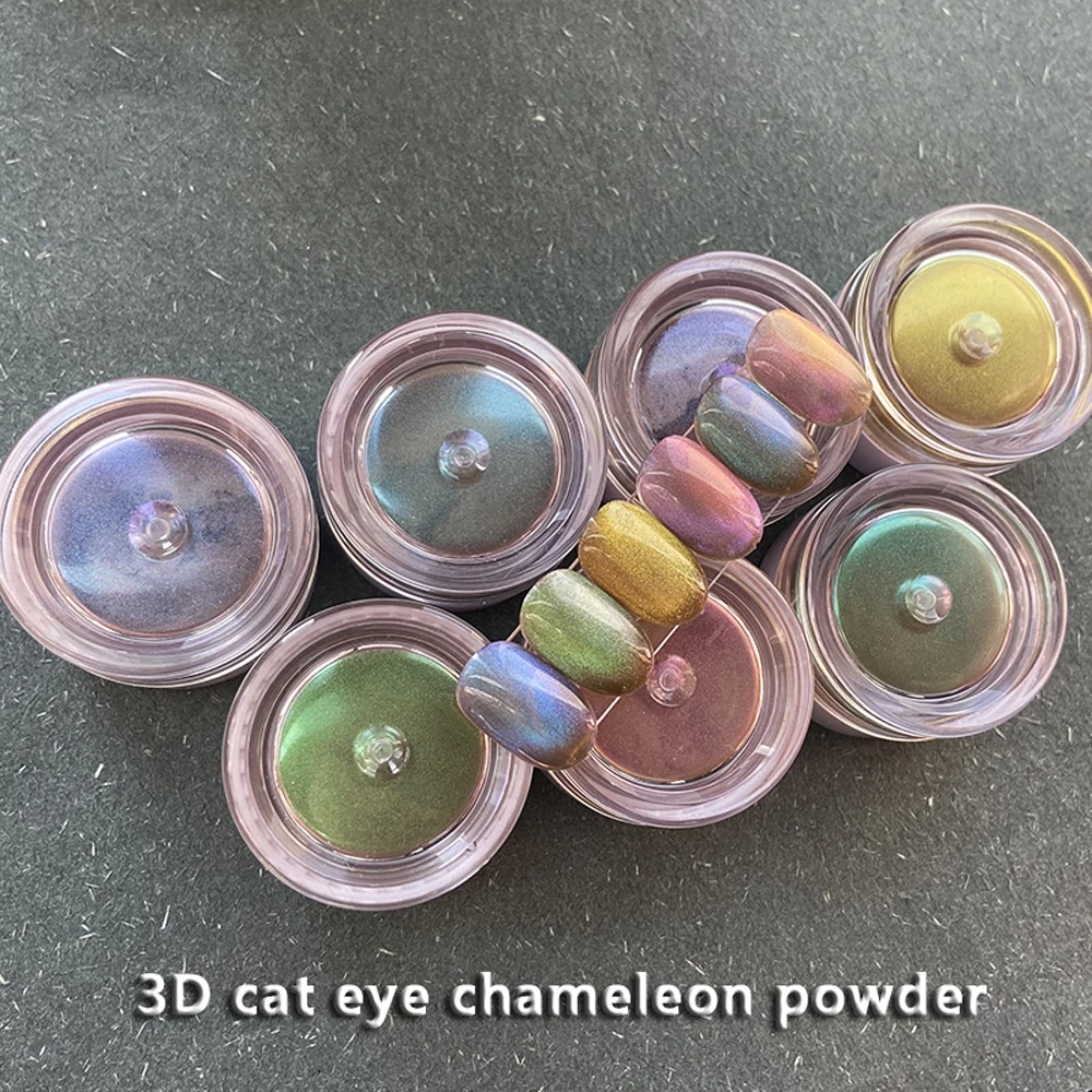 Explosive Macaron Candy Cute Symphony Chameleon Cat Eye Nail Art ...