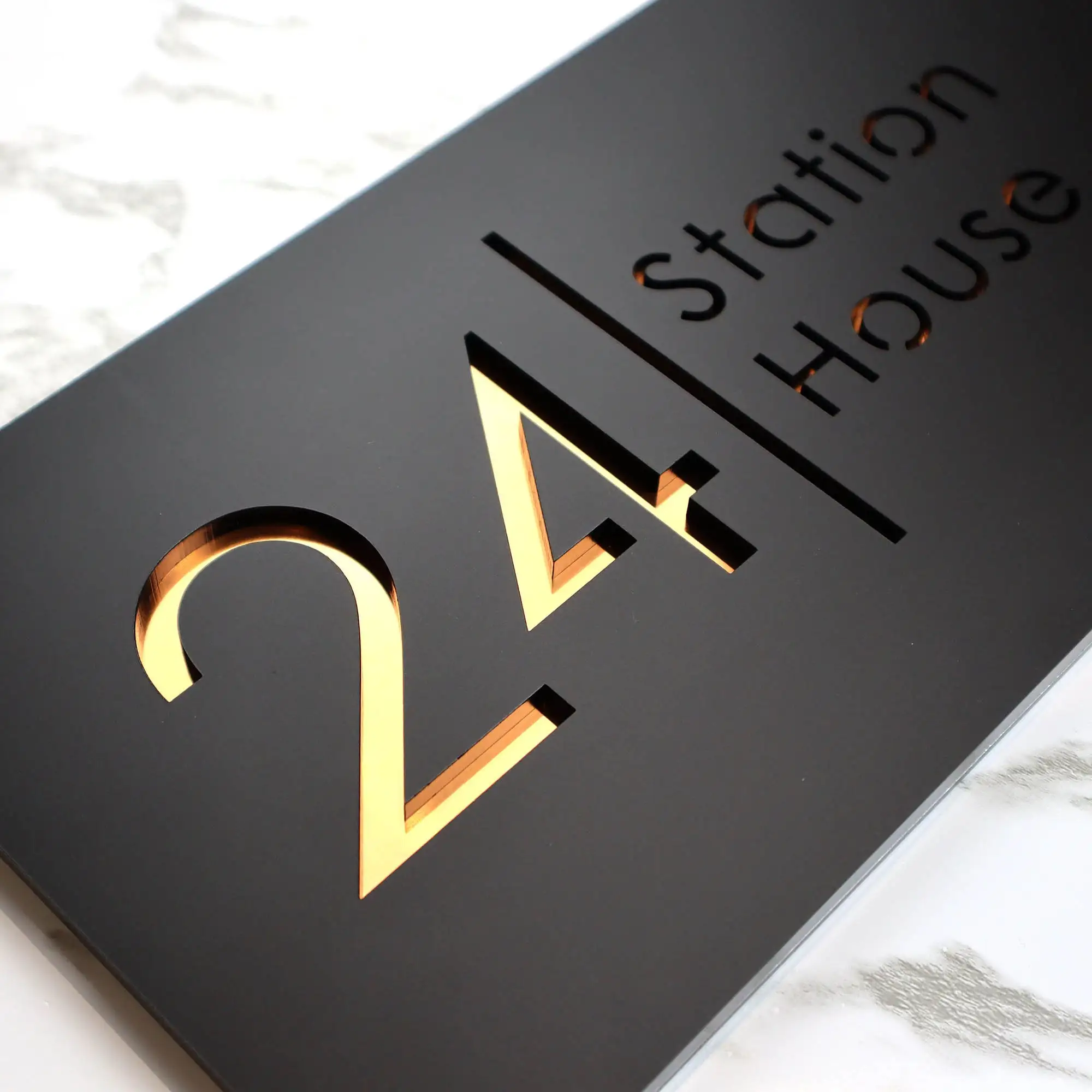 Personalised-Modern-House-Sign-Laser-Cut-Custom-Acrylic-House-Numbers ...