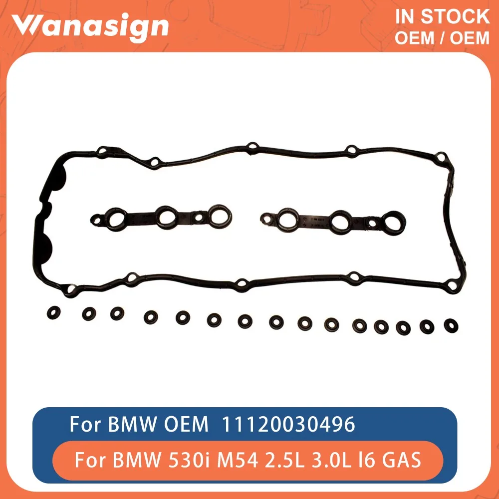 Engine Valve Cover Gasket Set Fit 2.5 3.0 L For BMW X3 X5 325i 525i ...