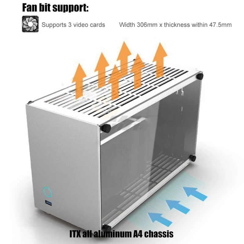 Aluminum-HTPC-ITX-Case-Support-SFX-SFX-L-PSU-70mm-CPU-Cooler-210mm-GPU ...